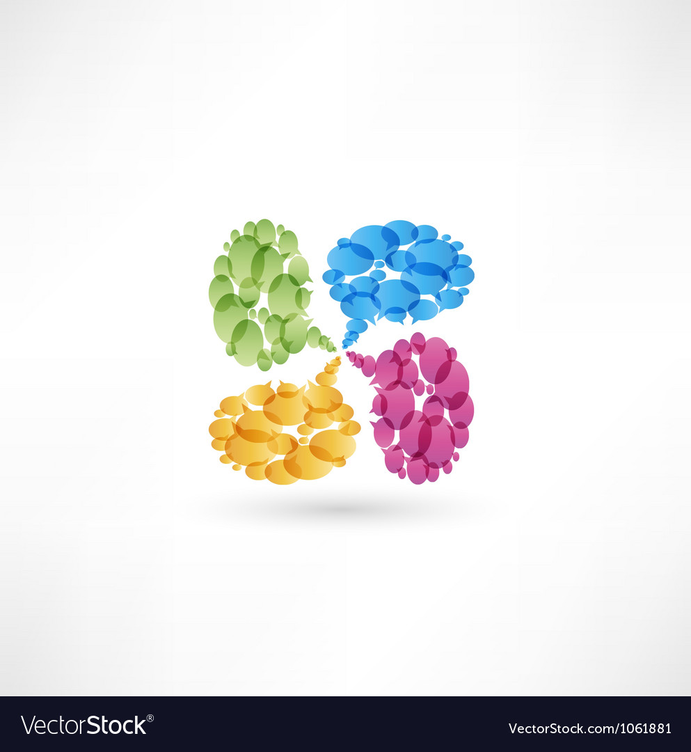 Abstract talking bubble Royalty Free Vector Image