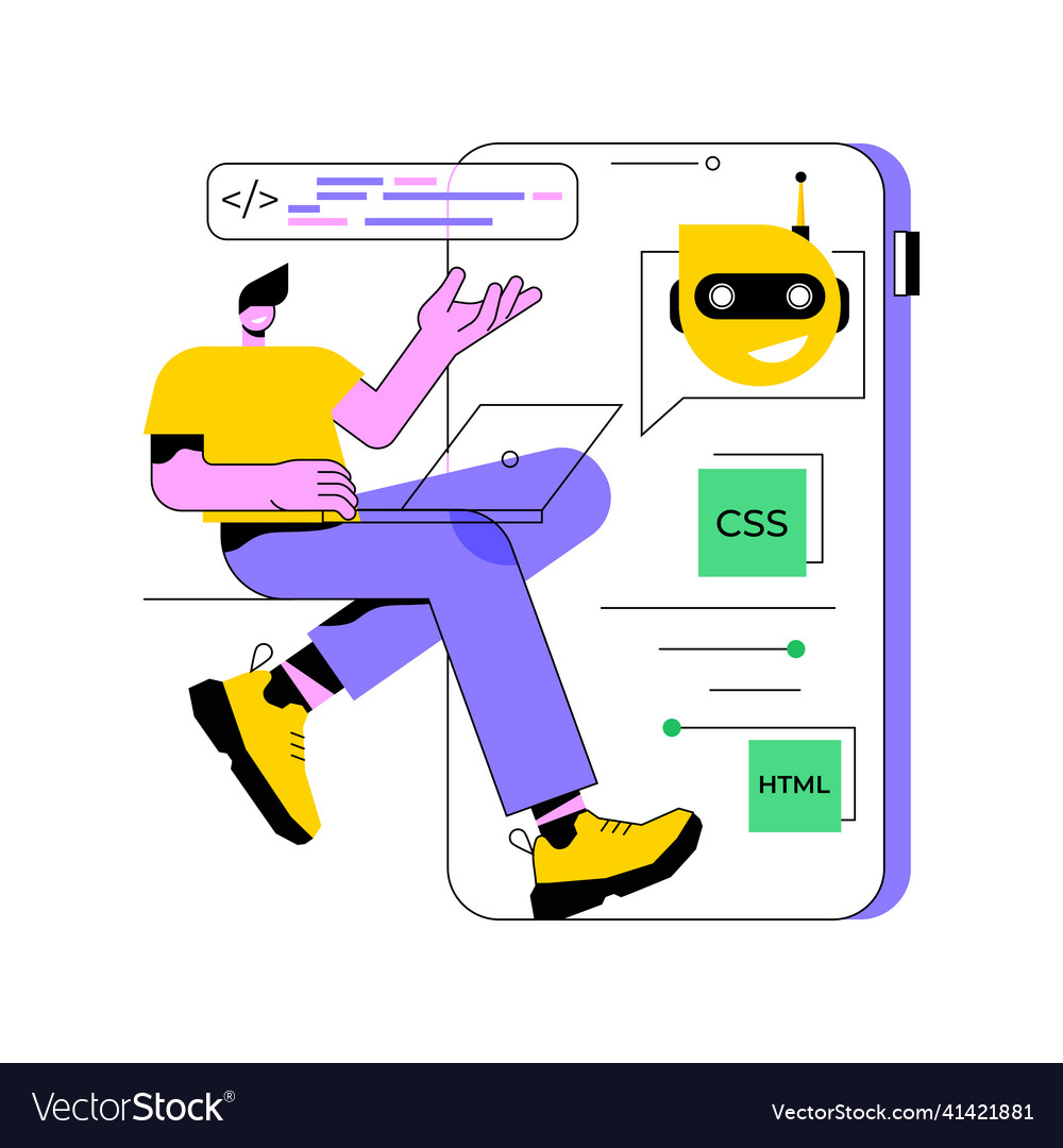 Chatbot app development abstract concept Vector Image Chatbot app development abstract concept Vector Image