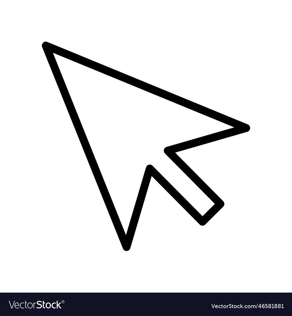 Cursor icon Royalty Free Vector Image - VectorStock