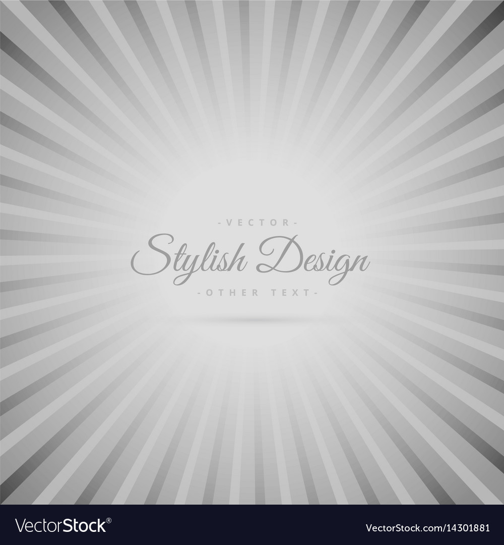 Gray background with rays Royalty Free Vector Image