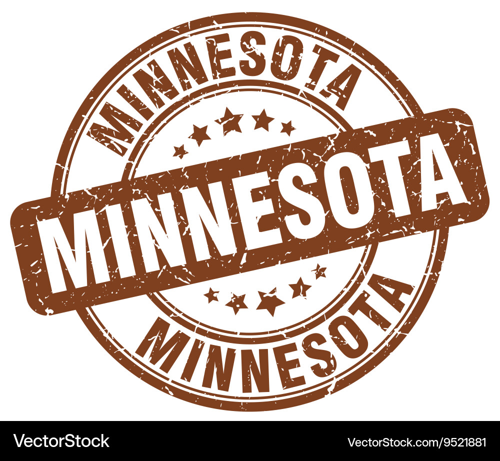 Minnesota stamp Royalty Free Vector Image - VectorStock
