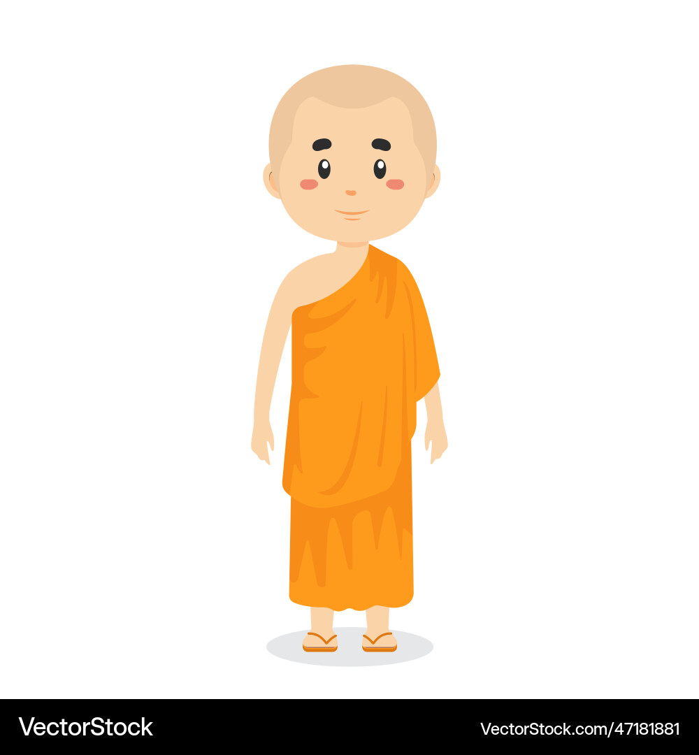 Stock buddha cartoon Royalty Free Vector Image