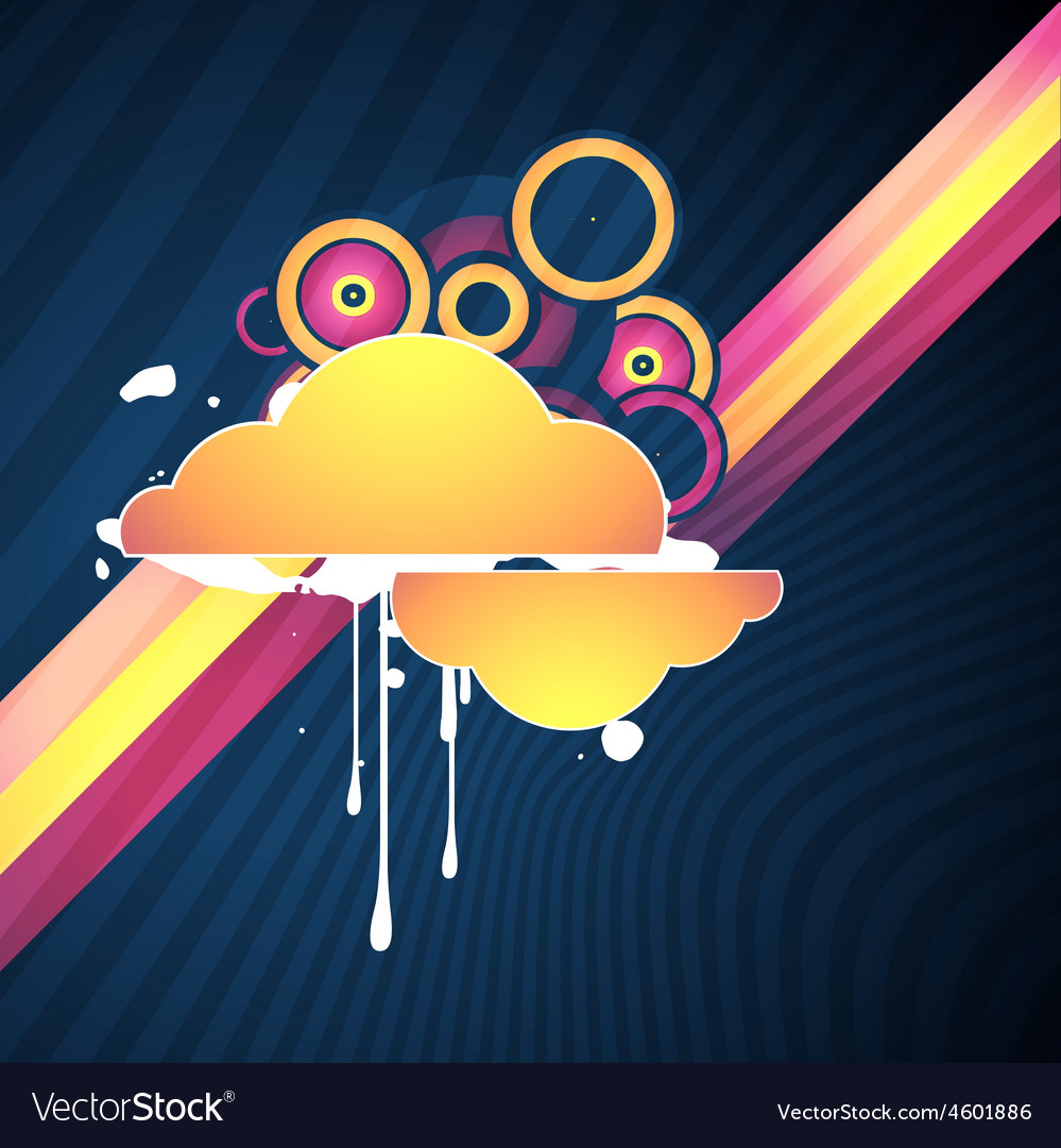 Abstract cloud background Royalty Free Vector Image