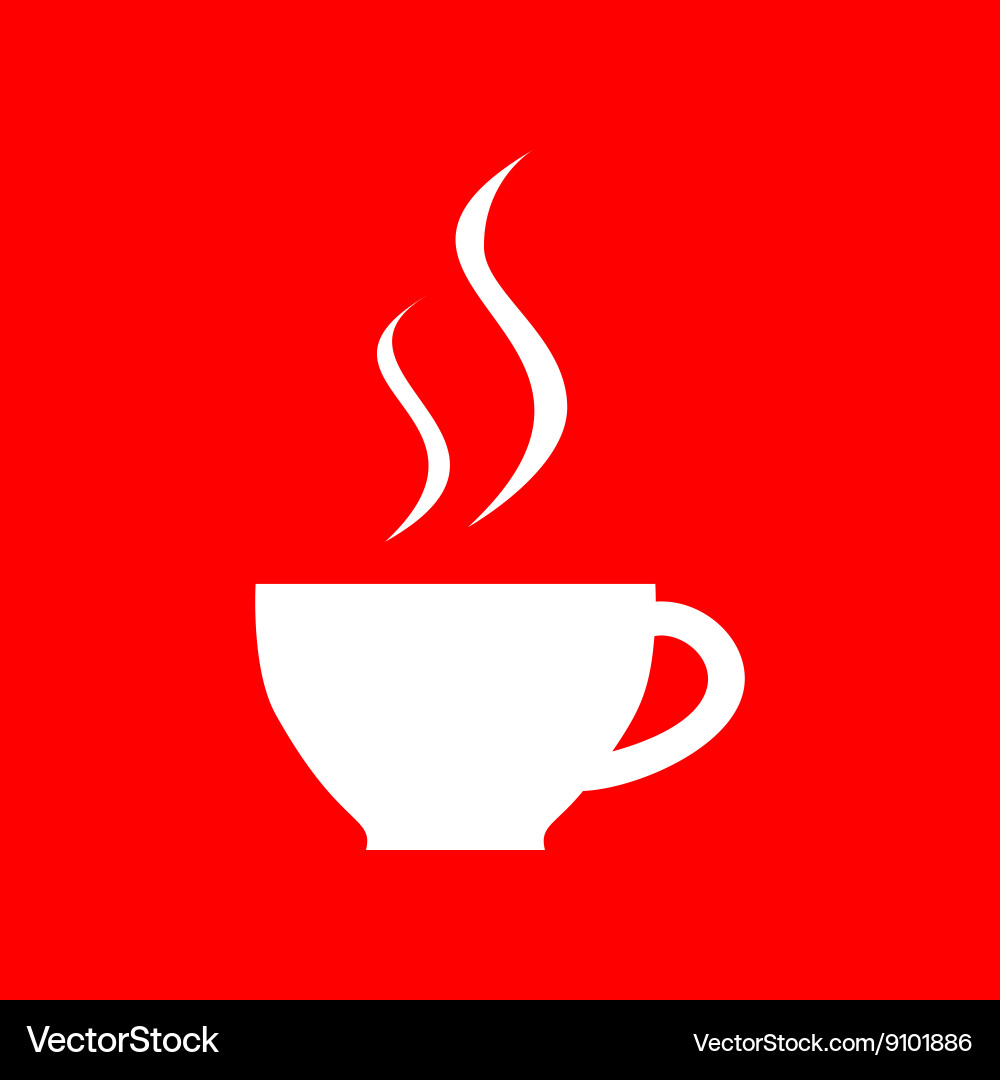 Cup of coffee sign Royalty Free Vector Image - VectorStock