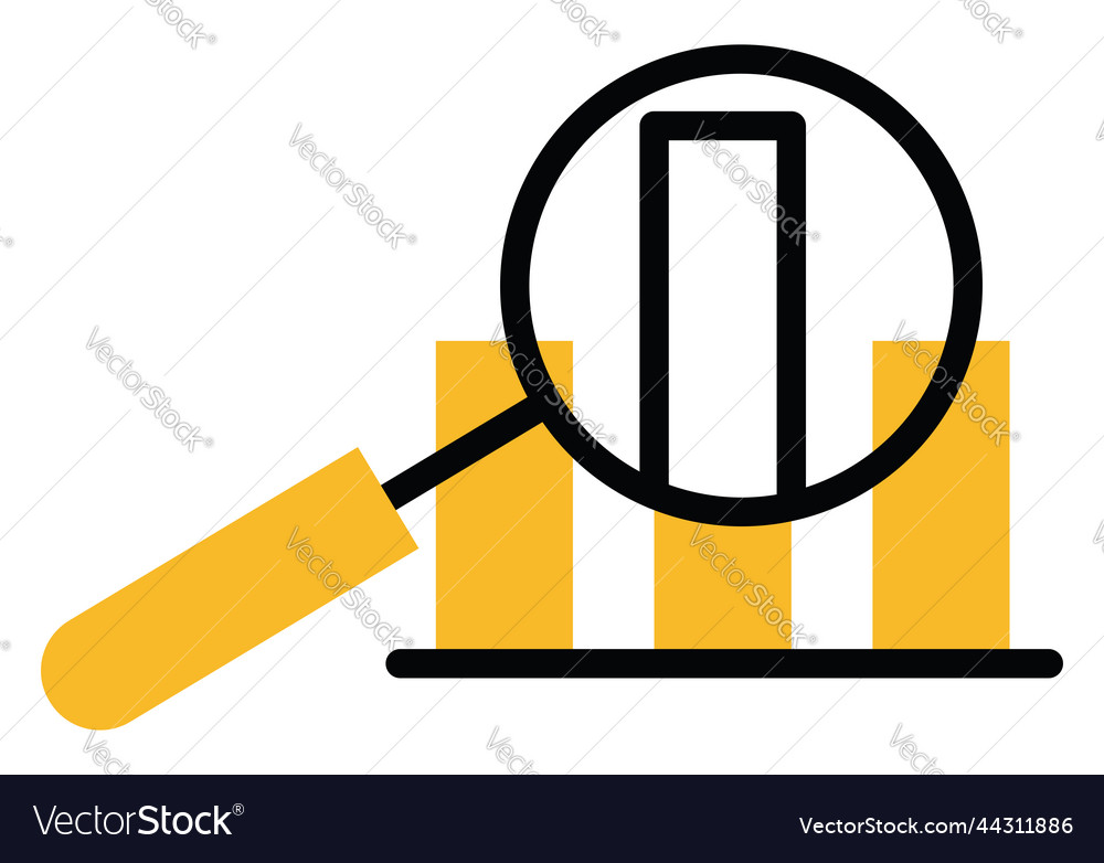 Data search on a white background Royalty Free Vector Image
