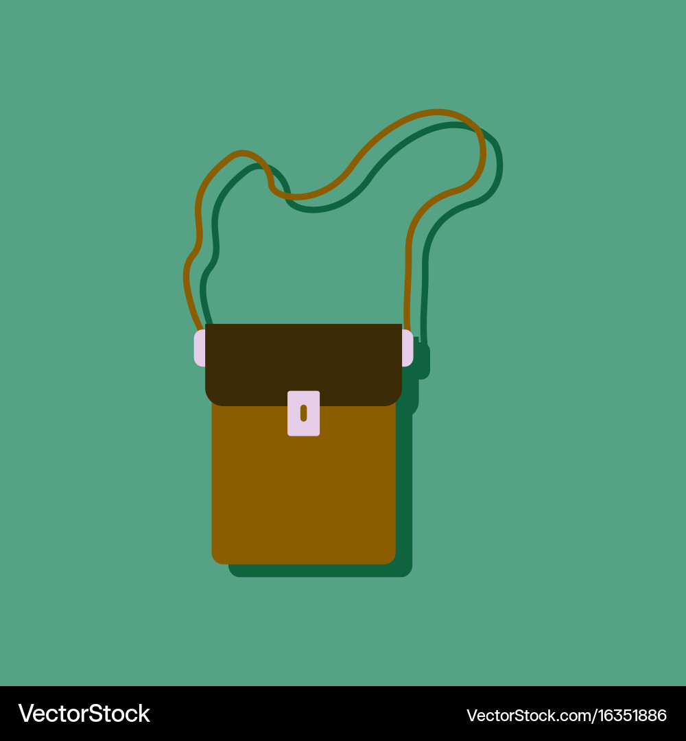 Flat icon design collection military portfolio Vector Image