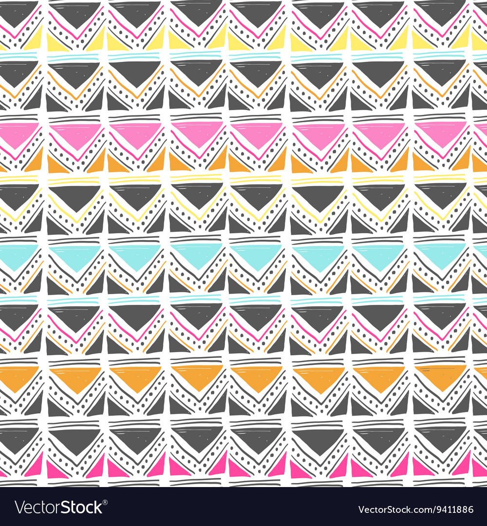 Geometric seamless abstract pattern with triangles