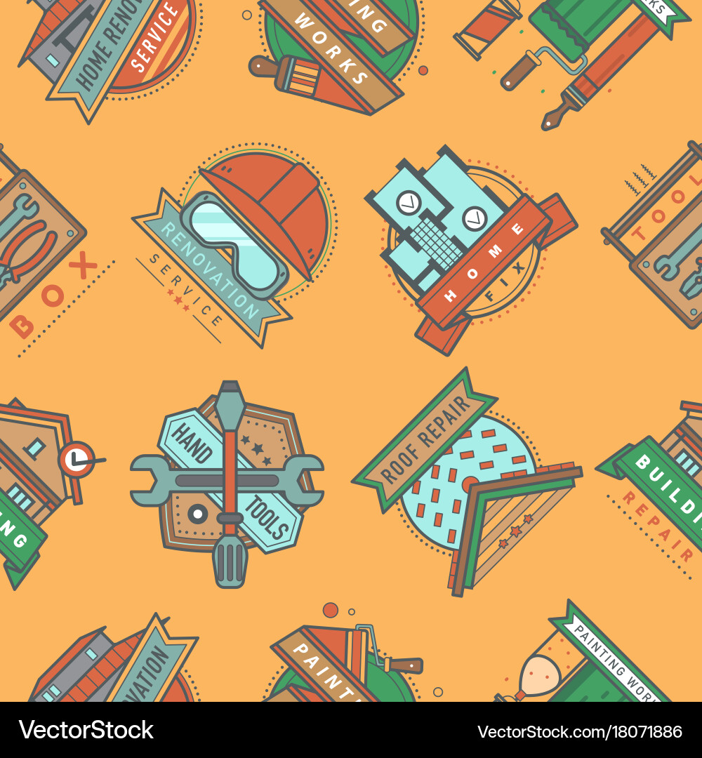 House and home building construction repairs Vector Image