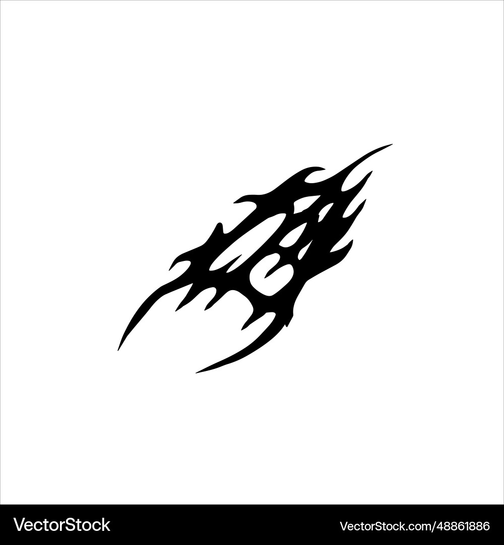 Neo tribal tattoo gothic sticker Royalty Free Vector Image