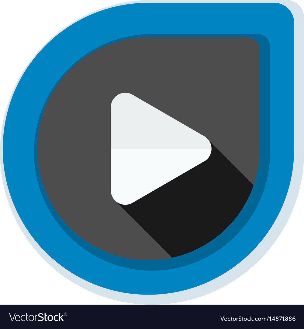 Play button Royalty Free Vector Image - VectorStock