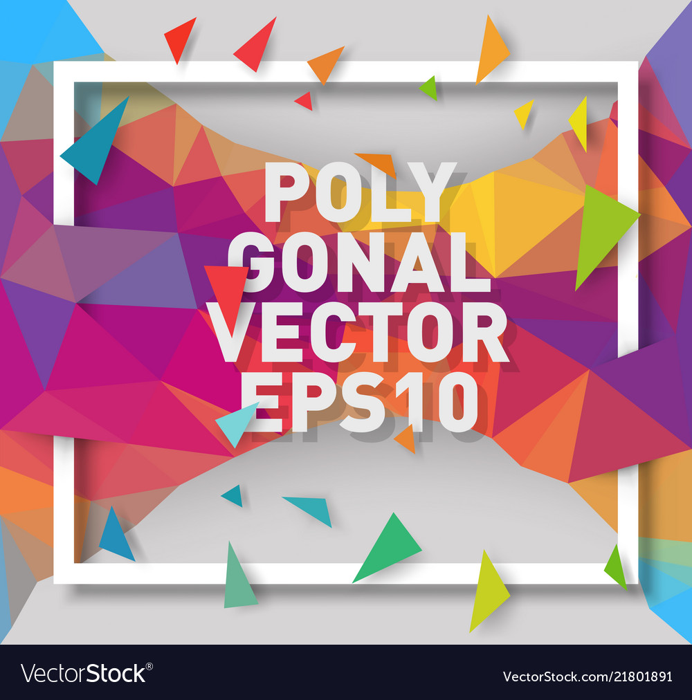 Abstract triangle background Royalty Free Vector Image