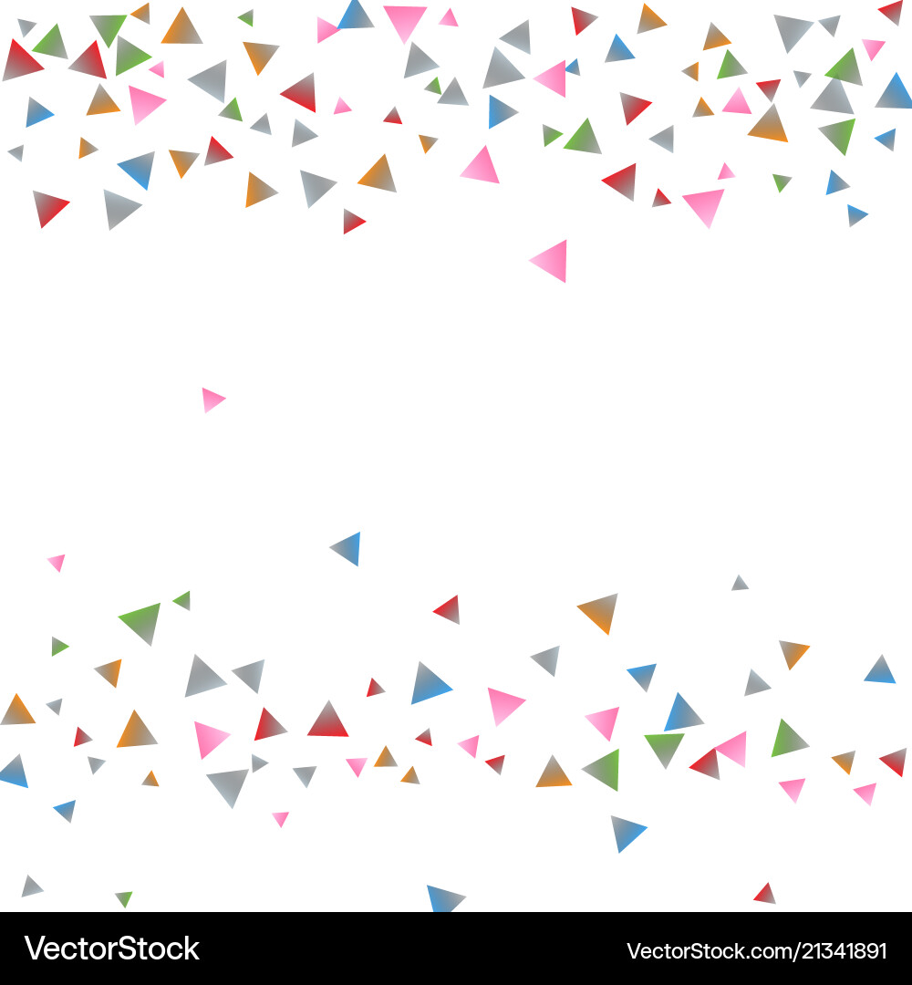 Confetti triangles on a white background Vector Image