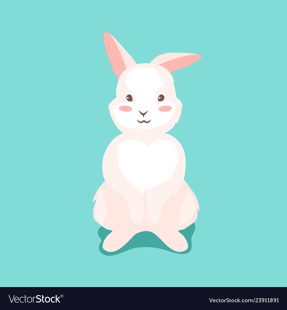 Cute easter bunny Royalty Free Vector Image - VectorStock