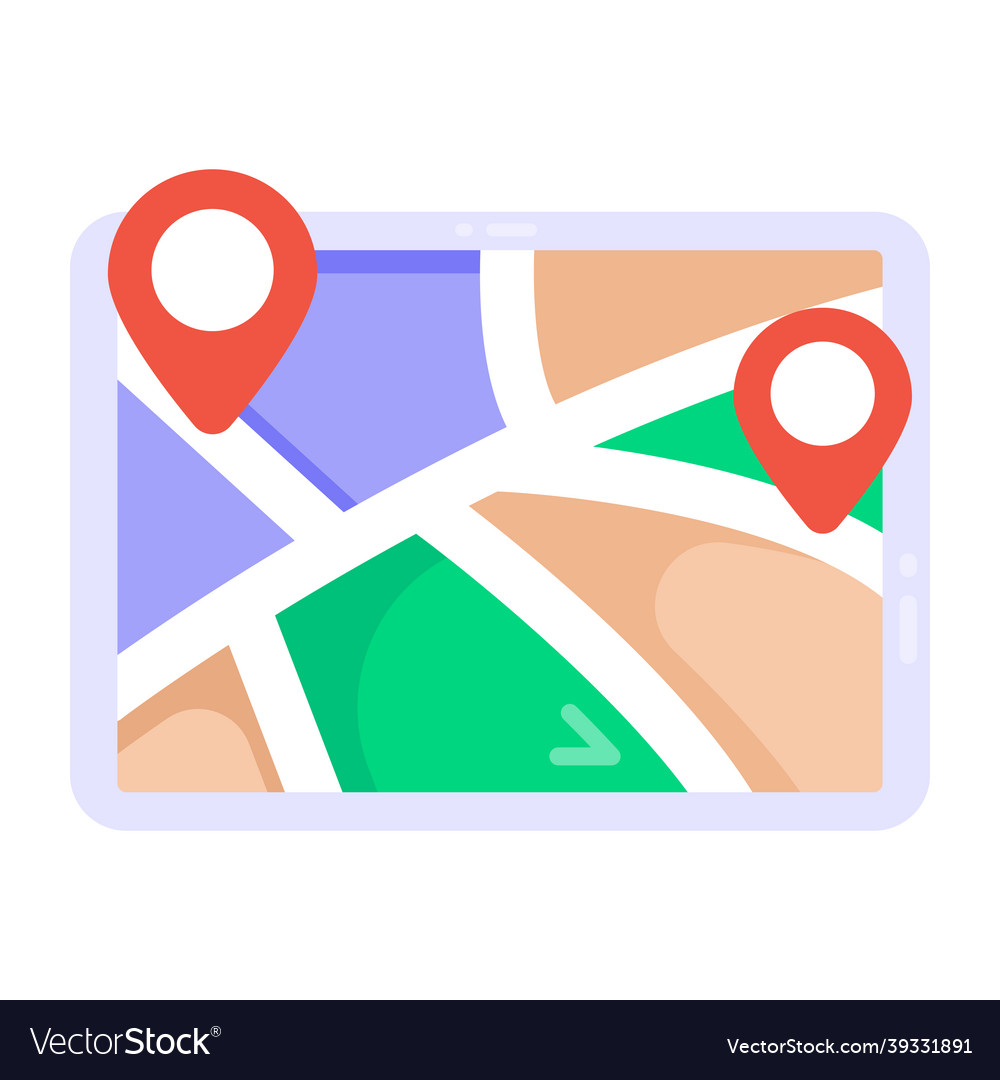 Location map Royalty Free Vector Image - VectorStock
