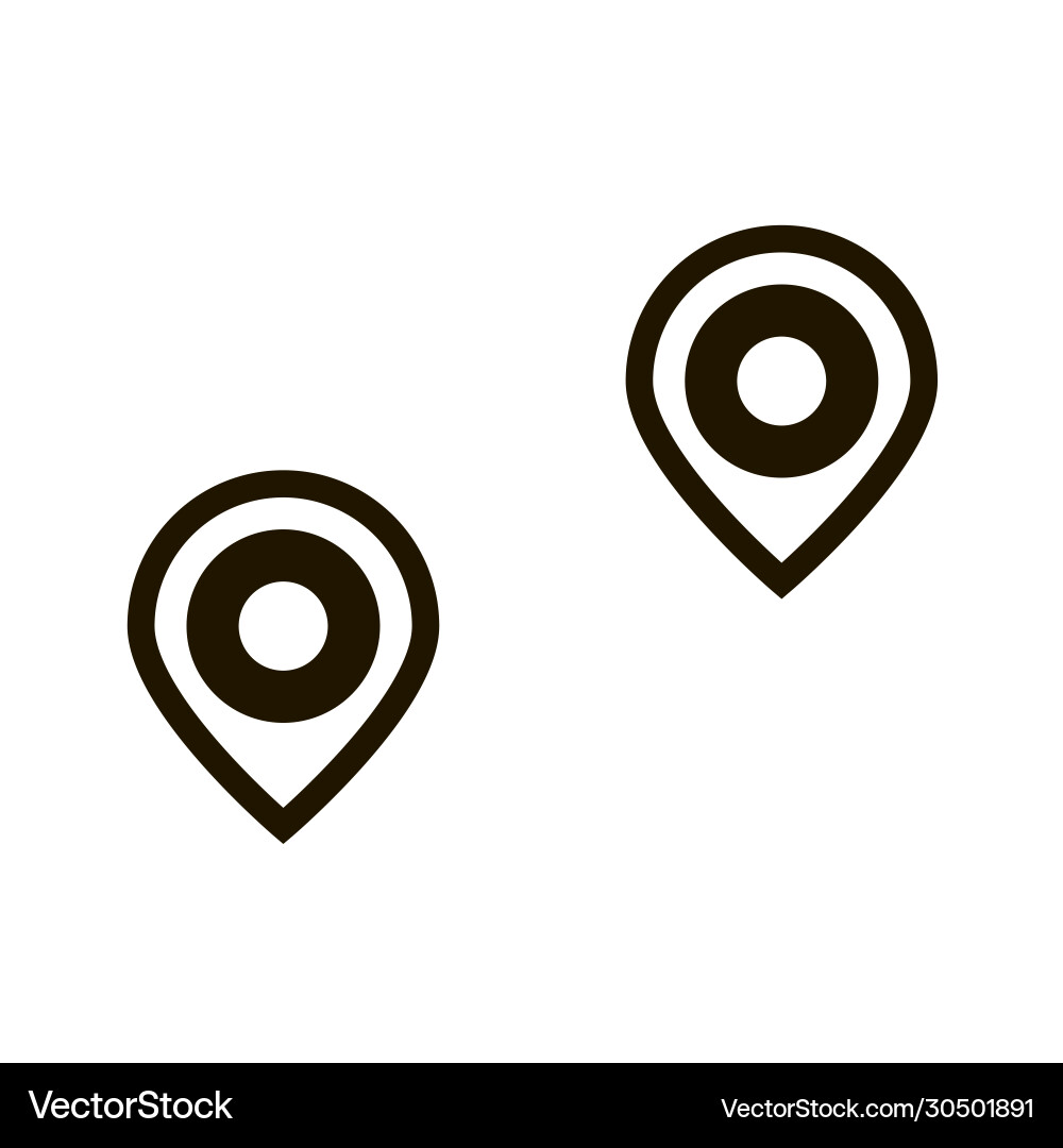 Location mark icon in trendy flat style isolated Vector Image