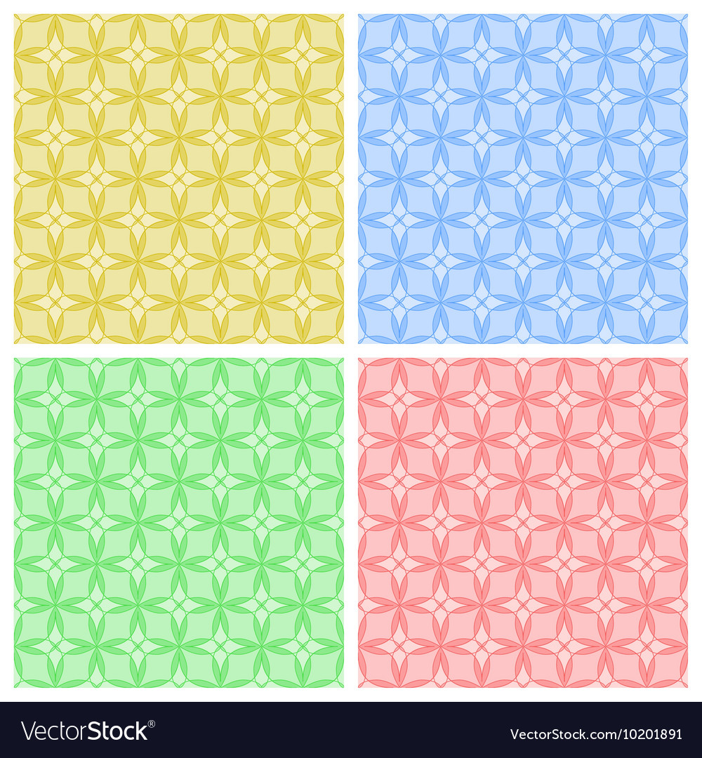 Seamless patterns geometric backgrounds Royalty Free Vector
