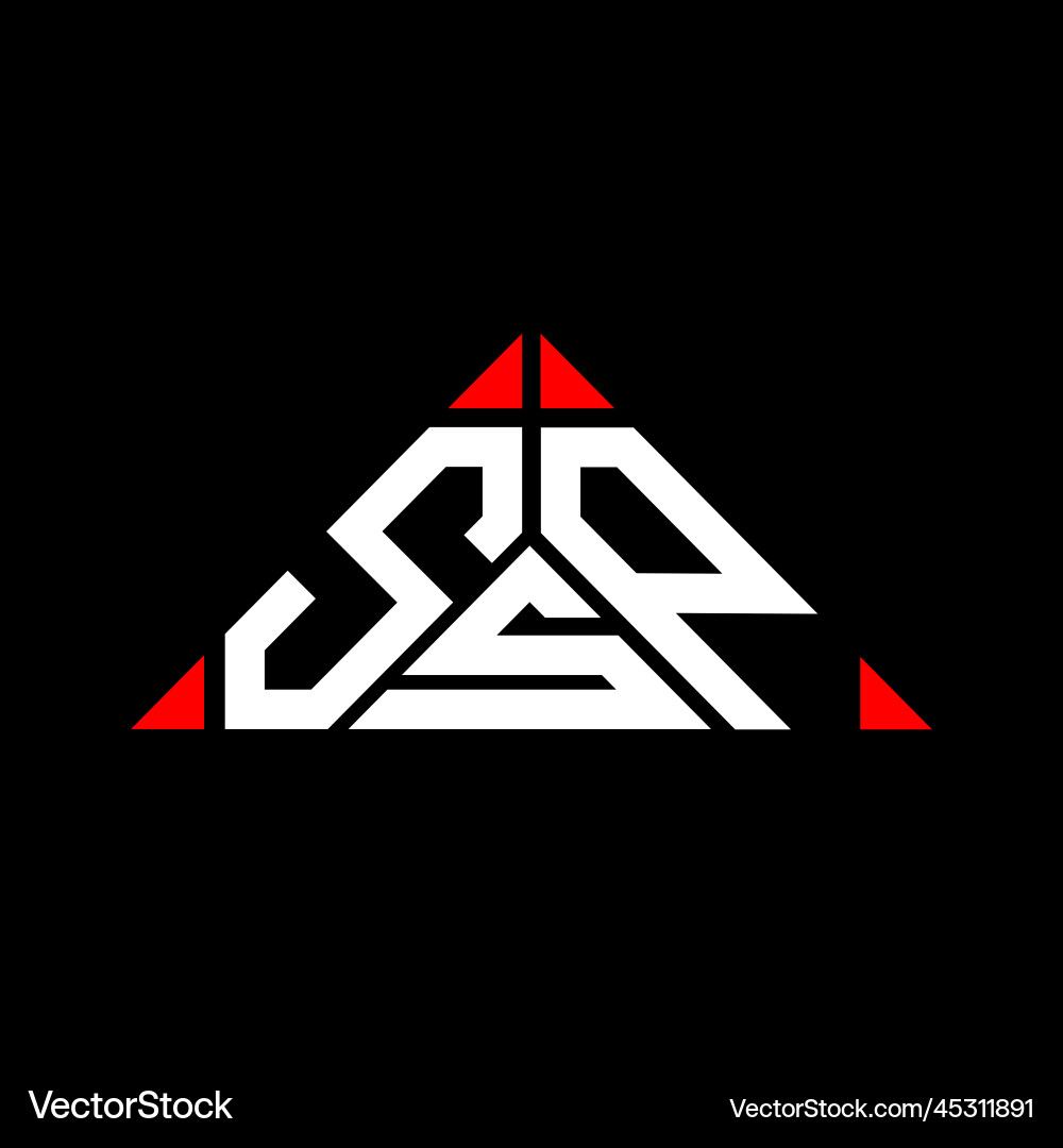 Ssp letter logo creative design with graphic Vector Image