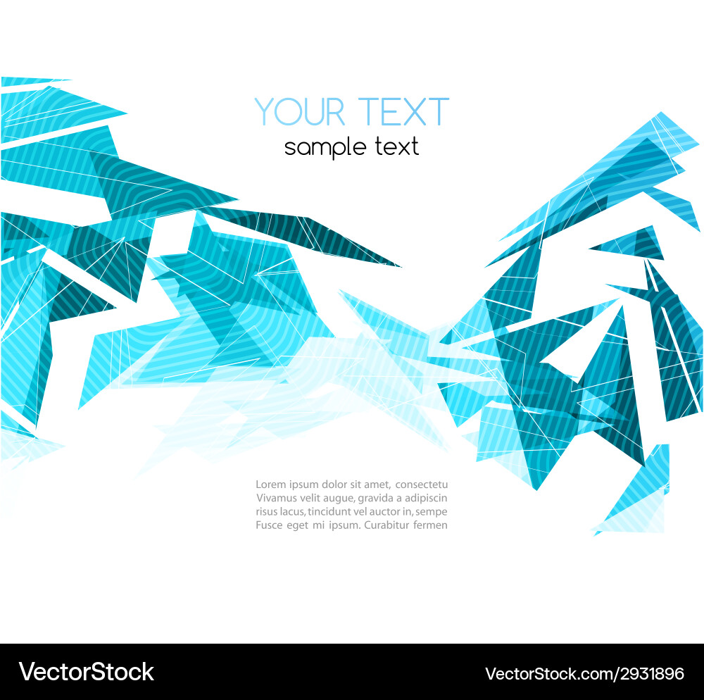 Abstract geometric background with triangle Vector Image