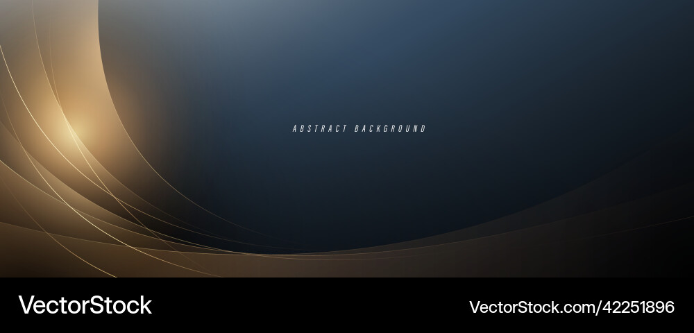 Abstract gold curve background modern futuristic Vector Image