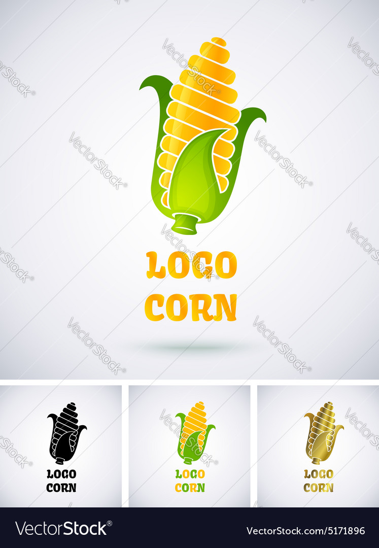 Logo corn Royalty Free Vector Image - VectorStock