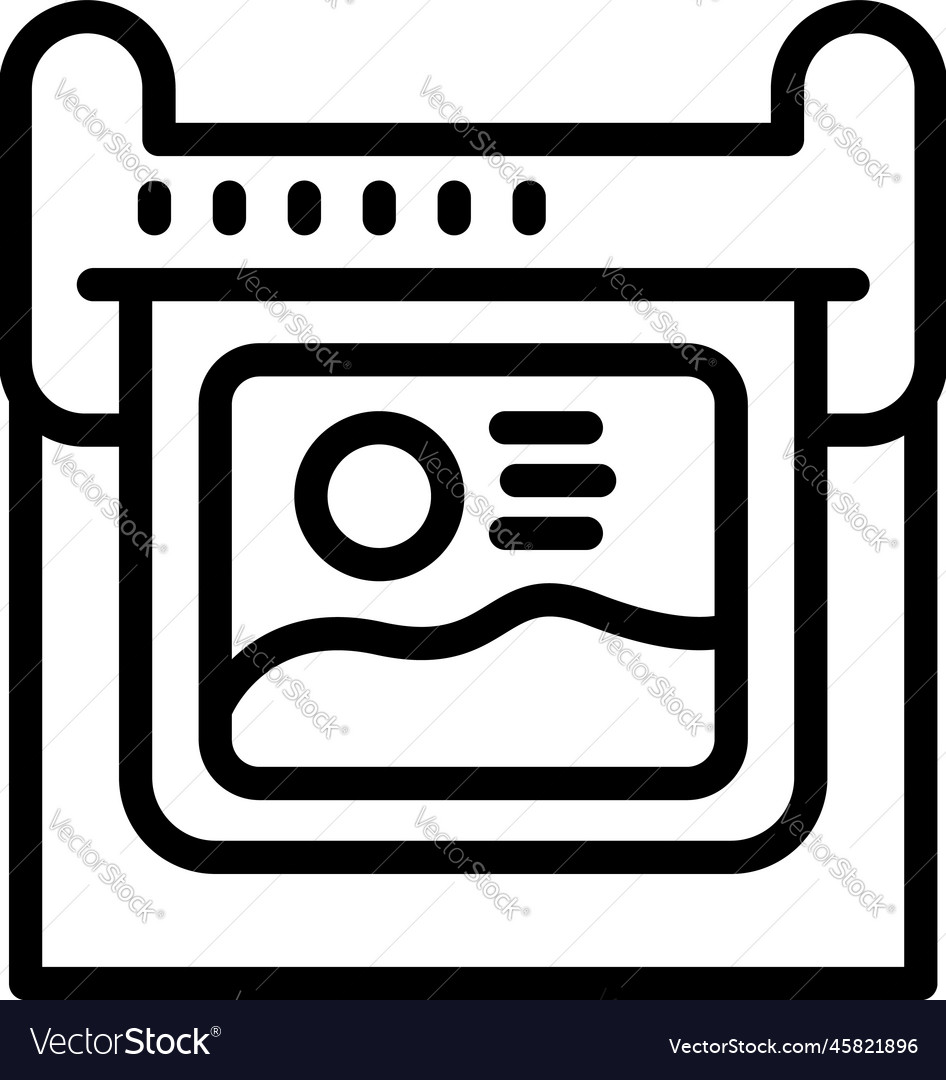 Plotter printing icon outline format Royalty Free Vector Plotter printing icon outline format Royalty Free Vector