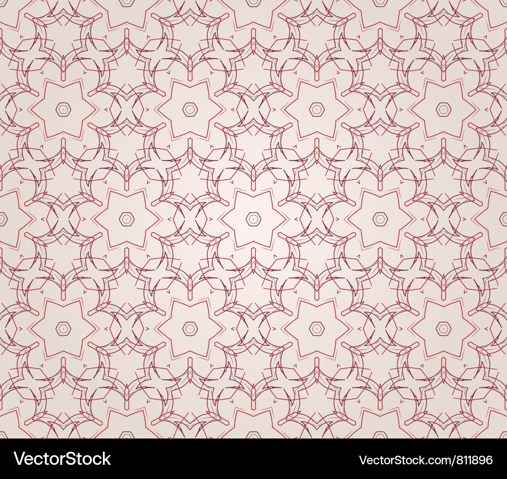 Seamless wallpaper with floral ornament Royalty Free Vector