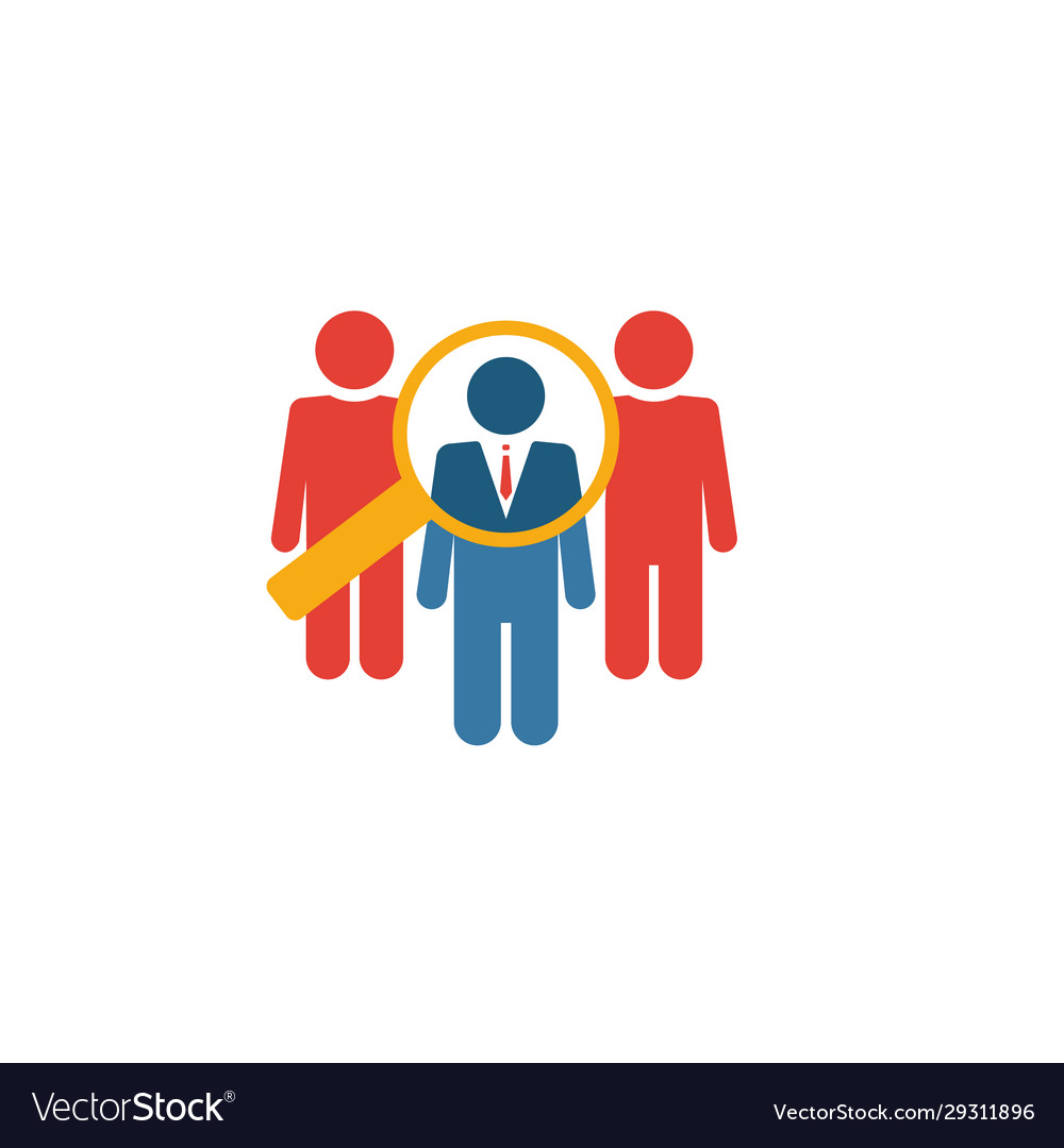 Selection icon simple element from human Vector Image