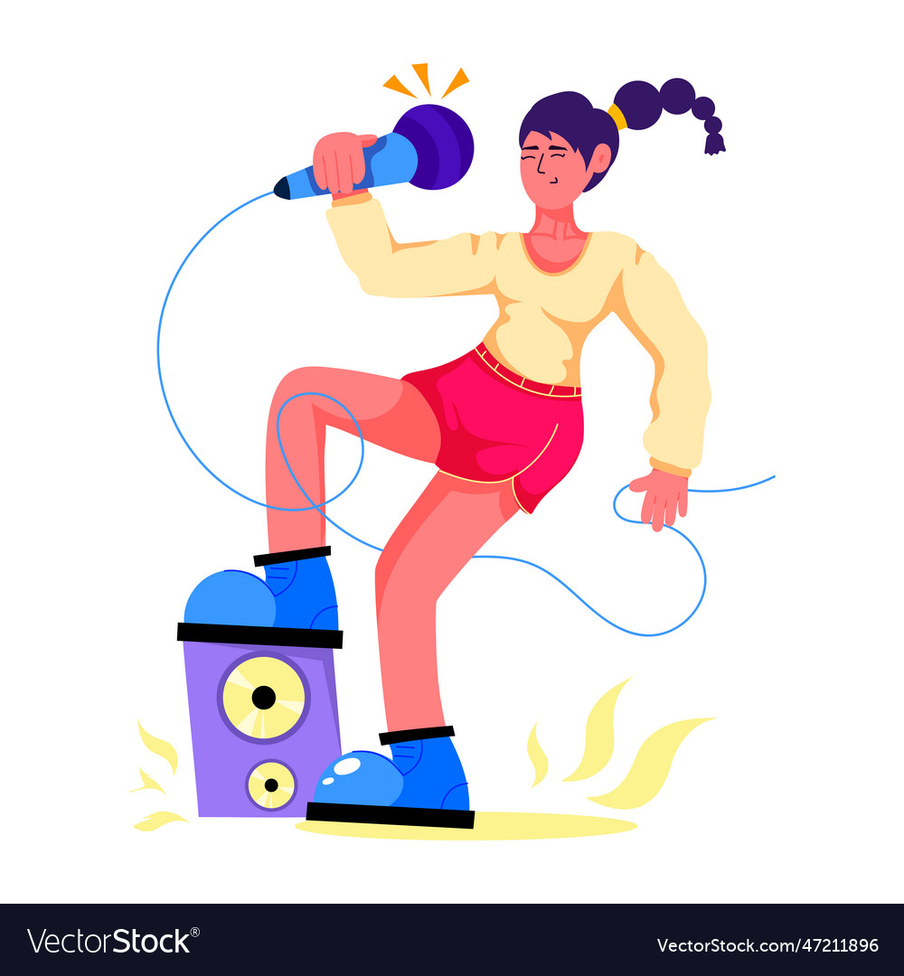 Singer Royalty Free Vector Image - VectorStock