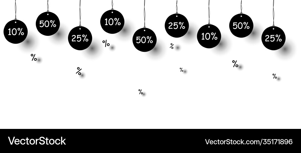 Special offer icons isolated on transparent Vector Image