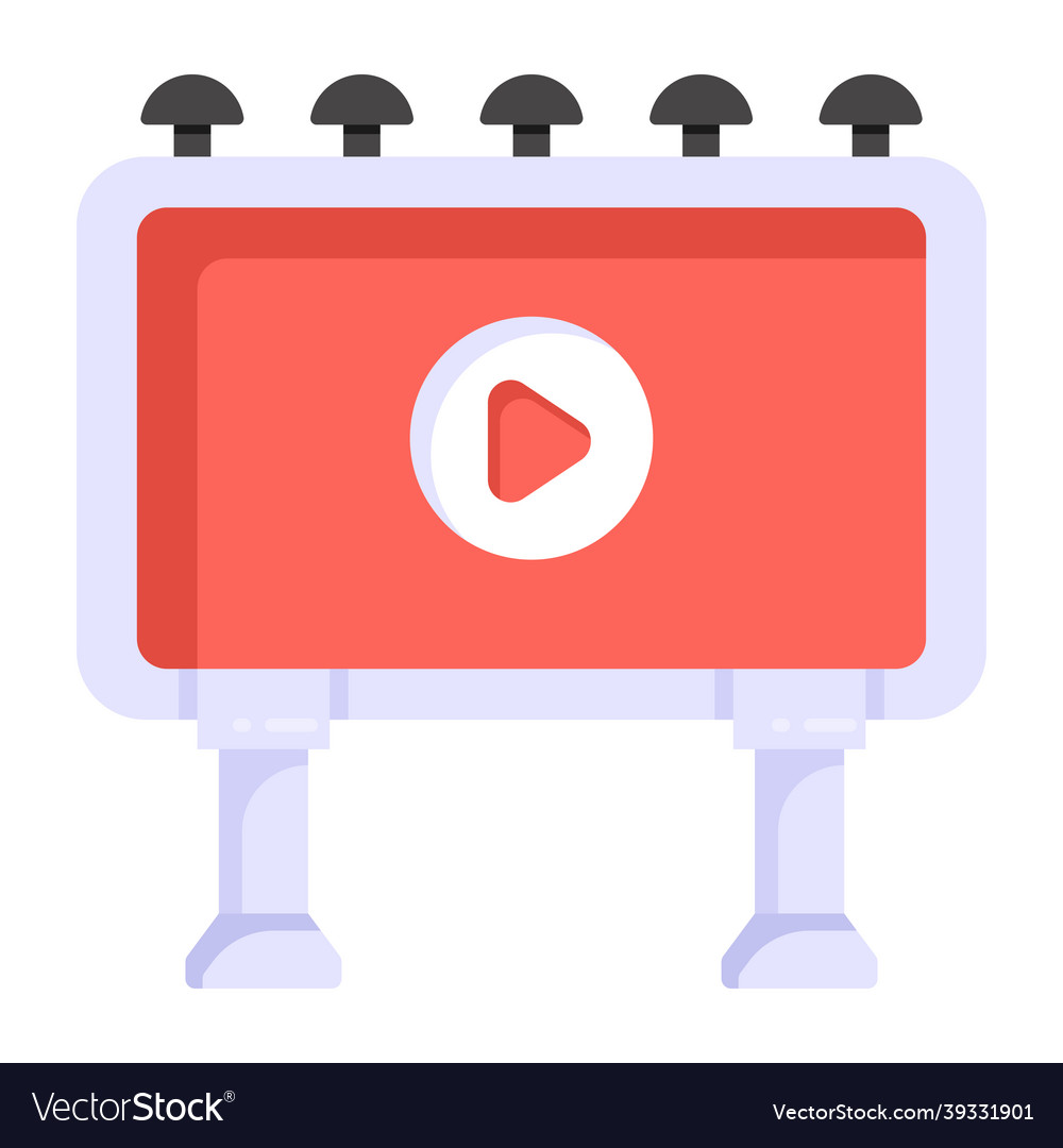 Digital billboard Royalty Free Vector Image - VectorStock