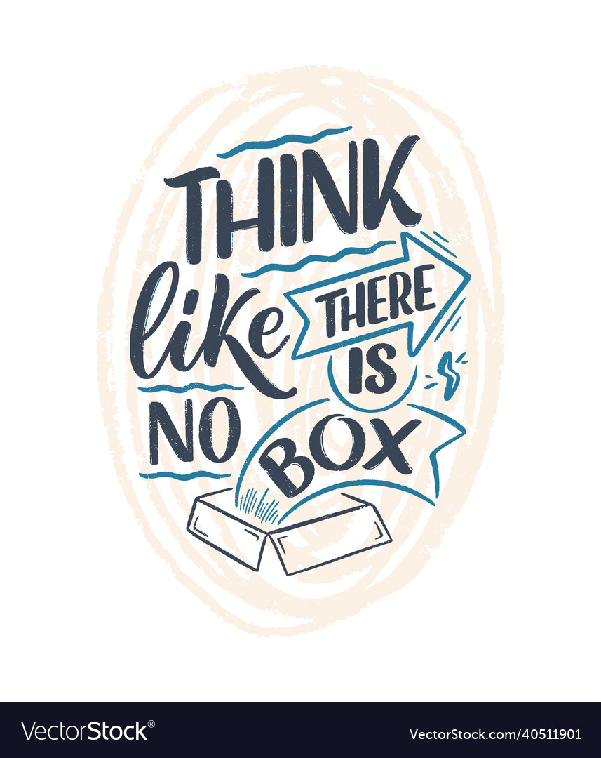 Hand drawn lettering quote in modern calligraphy Vector Image