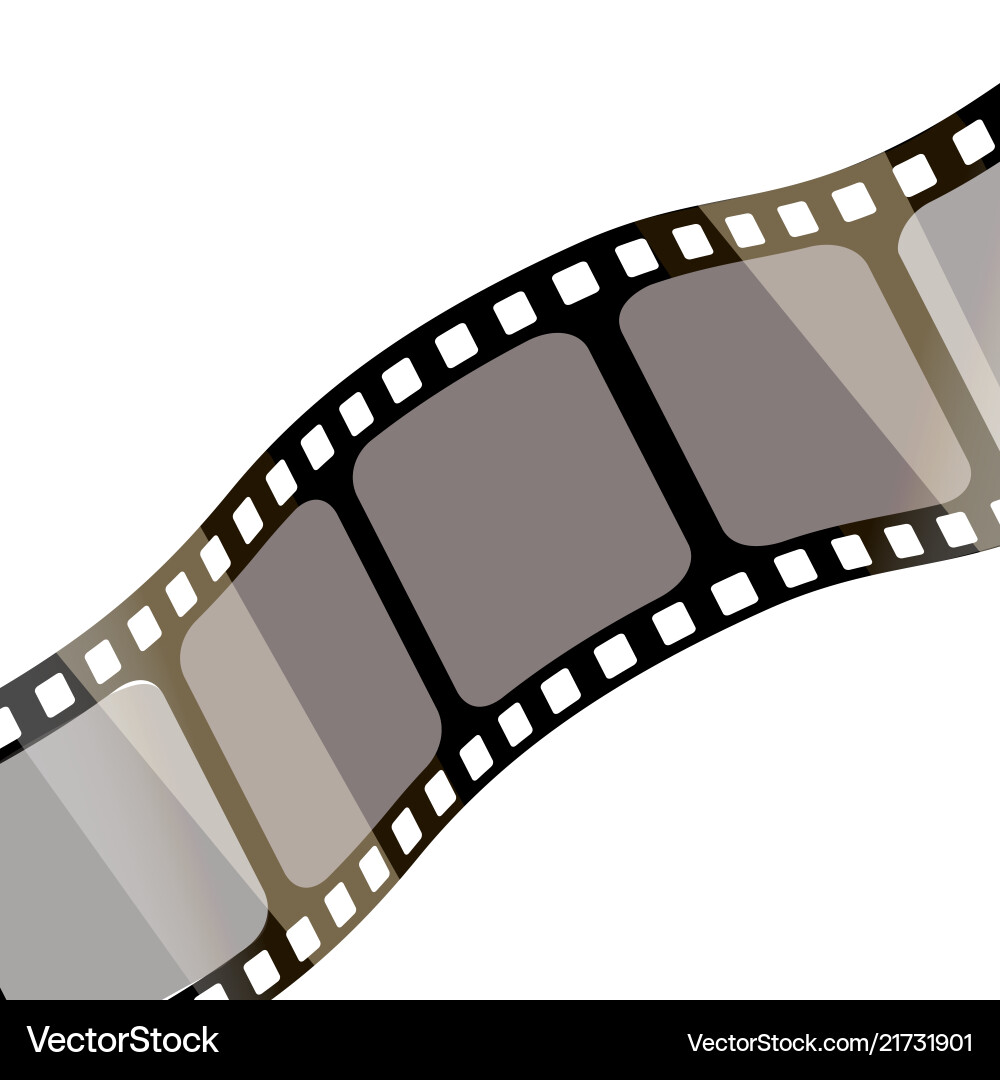 Isolated film with white background 3d rendering Vector Image