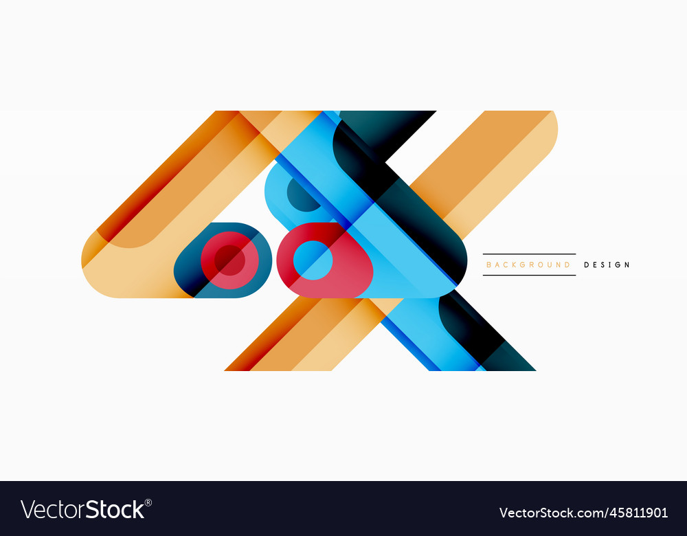 Lines geometric creative abstract background Vector Image