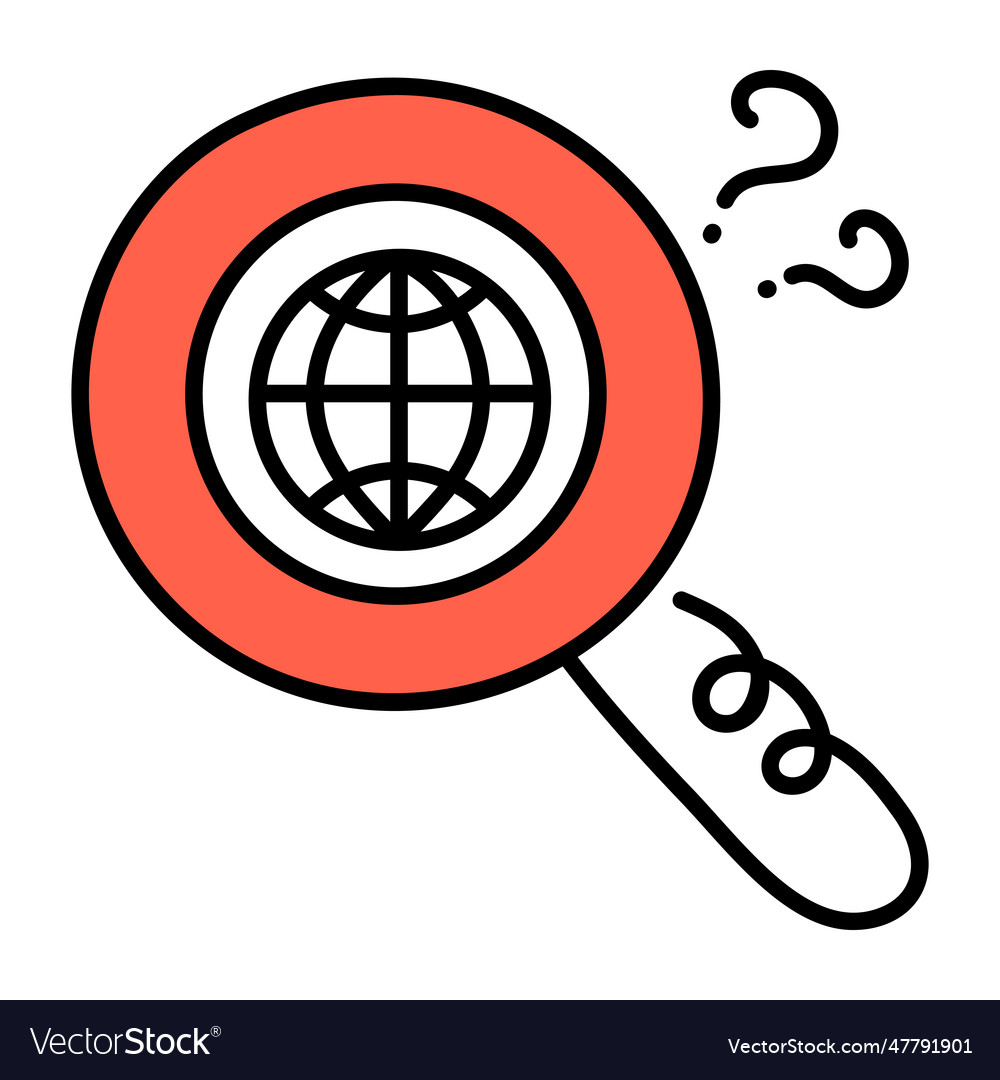 Network search Royalty Free Vector Image - VectorStock