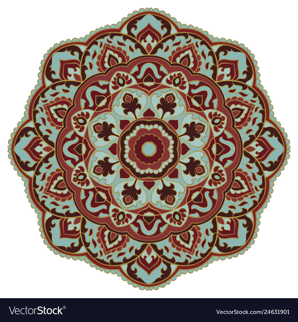 Oriental mandala Royalty Free Vector Image - VectorStock
