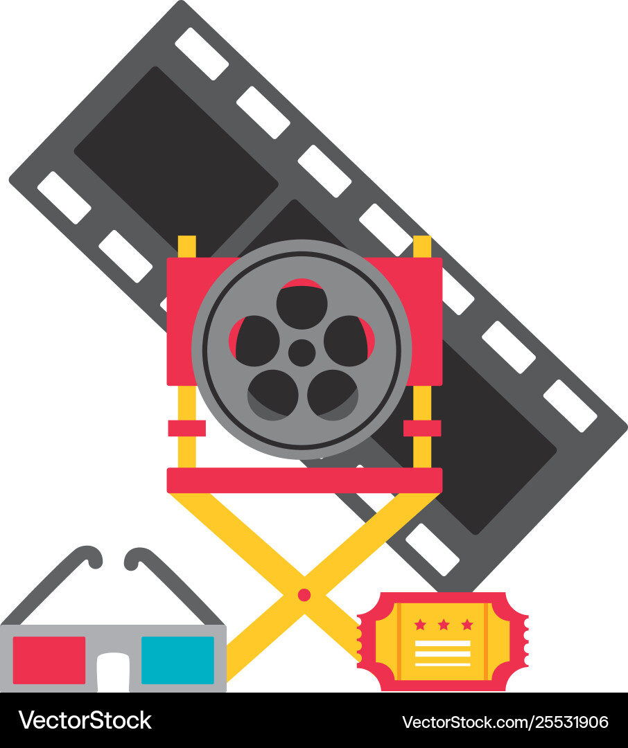 Cinema movie design Royalty Free Vector Image - VectorStock