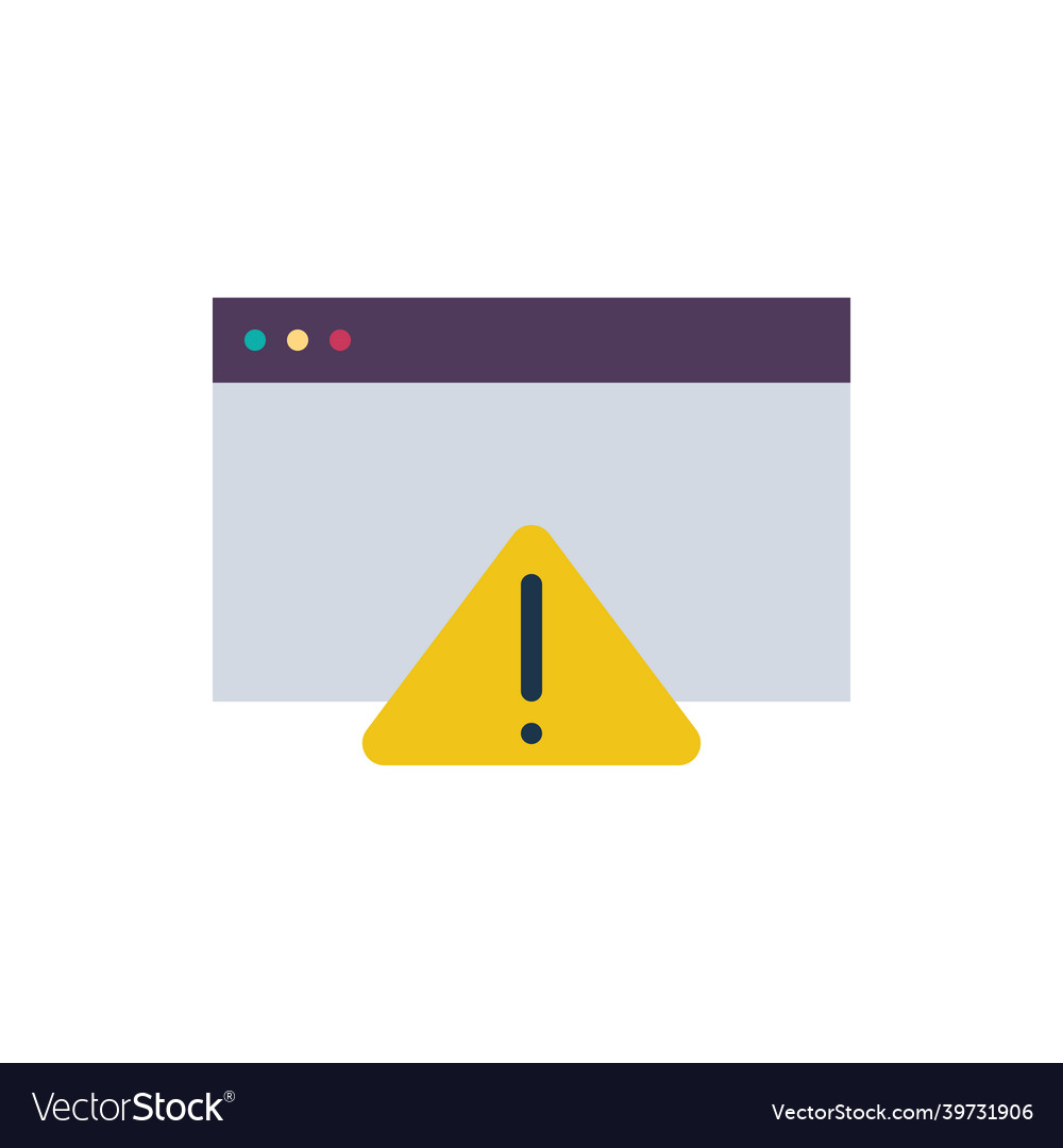 Error icon problem Royalty Free Vector Image - VectorStock