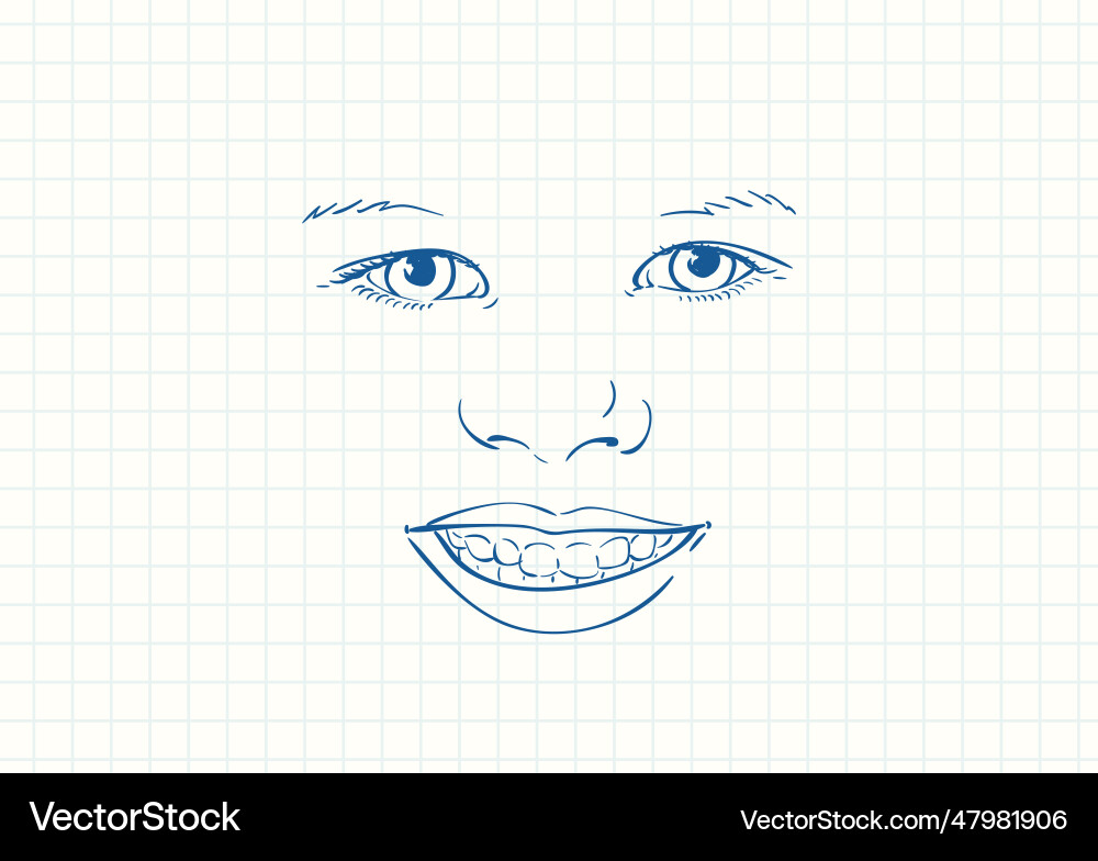 Face Royalty Free Vector Image - VectorStock