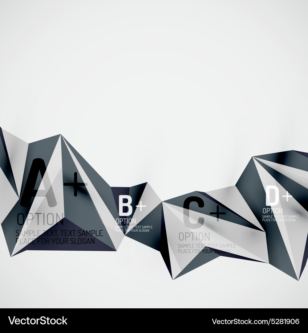 Geometric shapes in the air abstract Royalty Free Vector