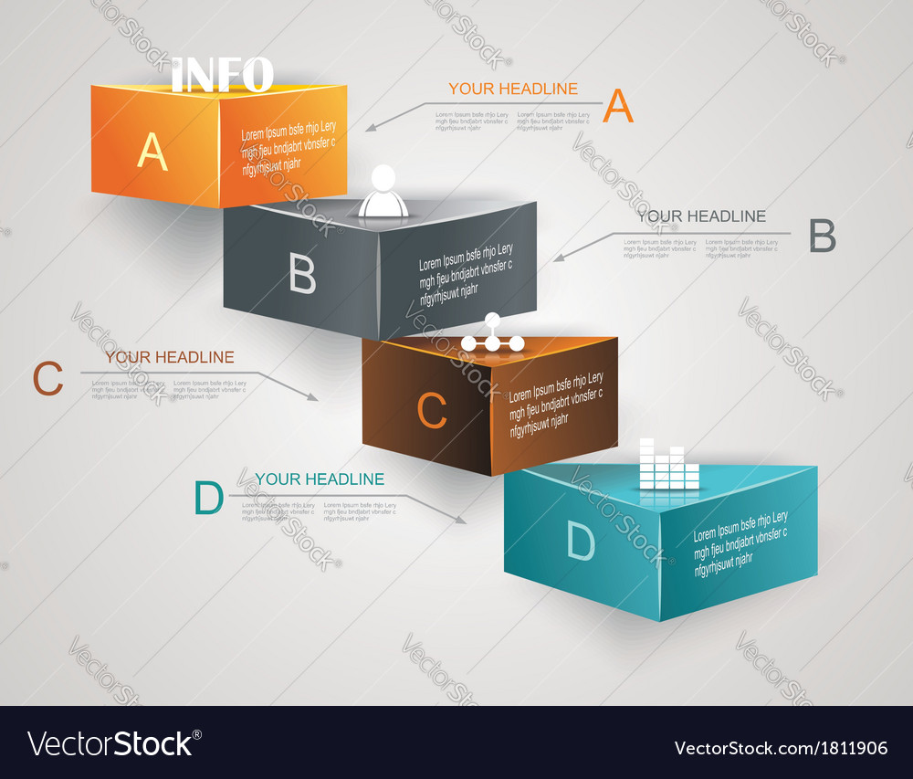Levels of your data Royalty Free Vector Image - VectorStock