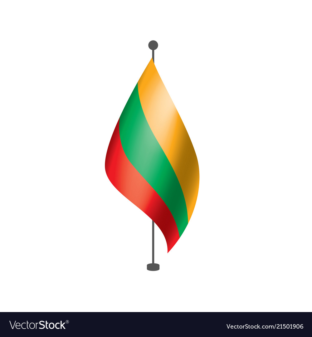 Lithuania flag Royalty Free Vector Image - VectorStock