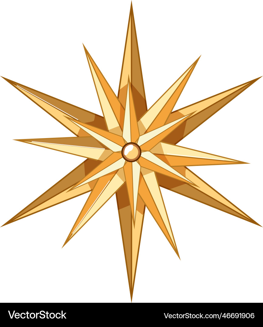 Shiny christmas star cartoon Royalty Free Vector Image