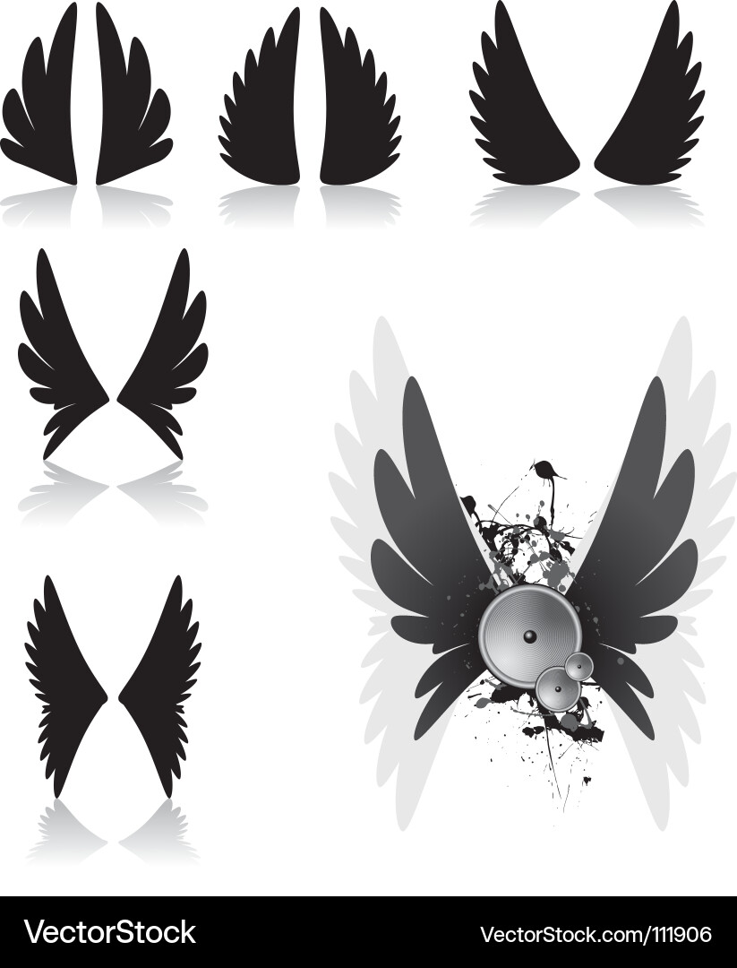 Wings Royalty Free Vector Image - VectorStock