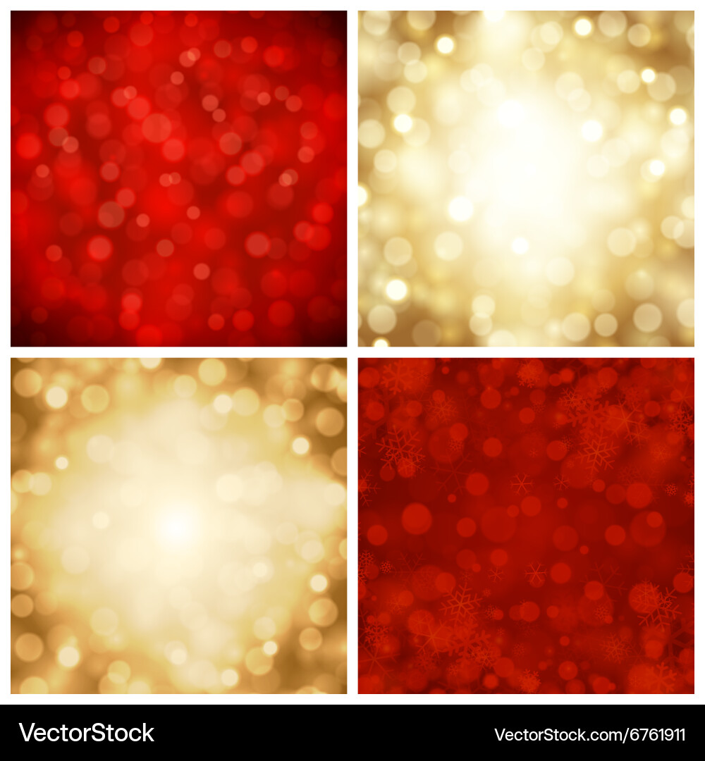 Abstract bokeh christmas lights Royalty Free Vector Image