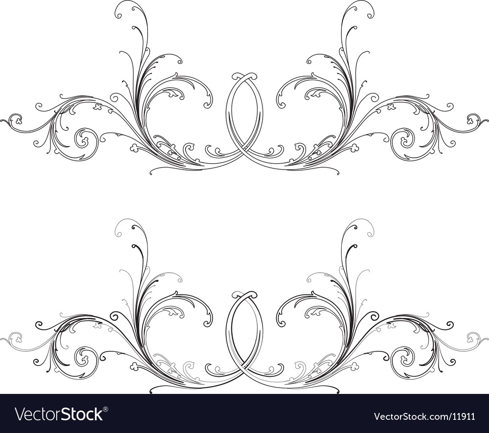 Baroque patterns Royalty Free Vector Image - VectorStock