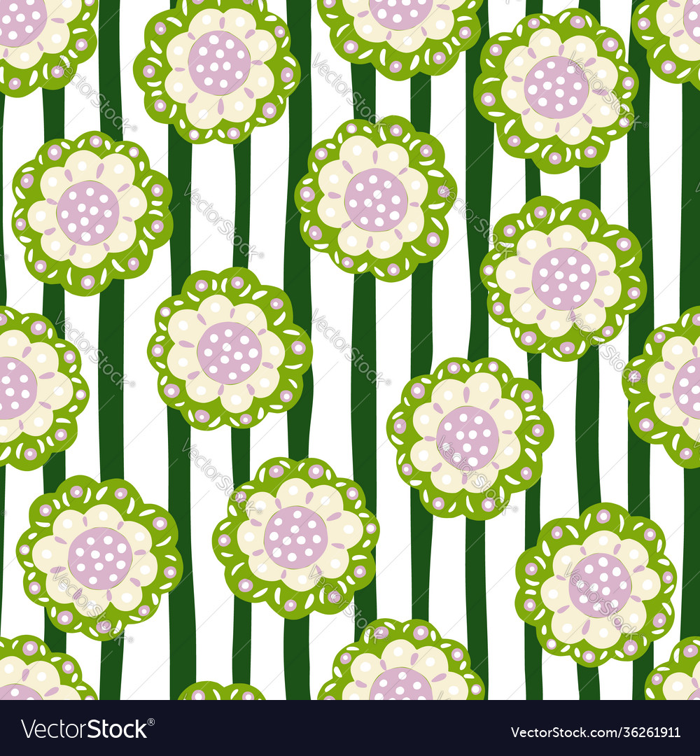 Botanic seamless pattern with doodle random folk Vector Image