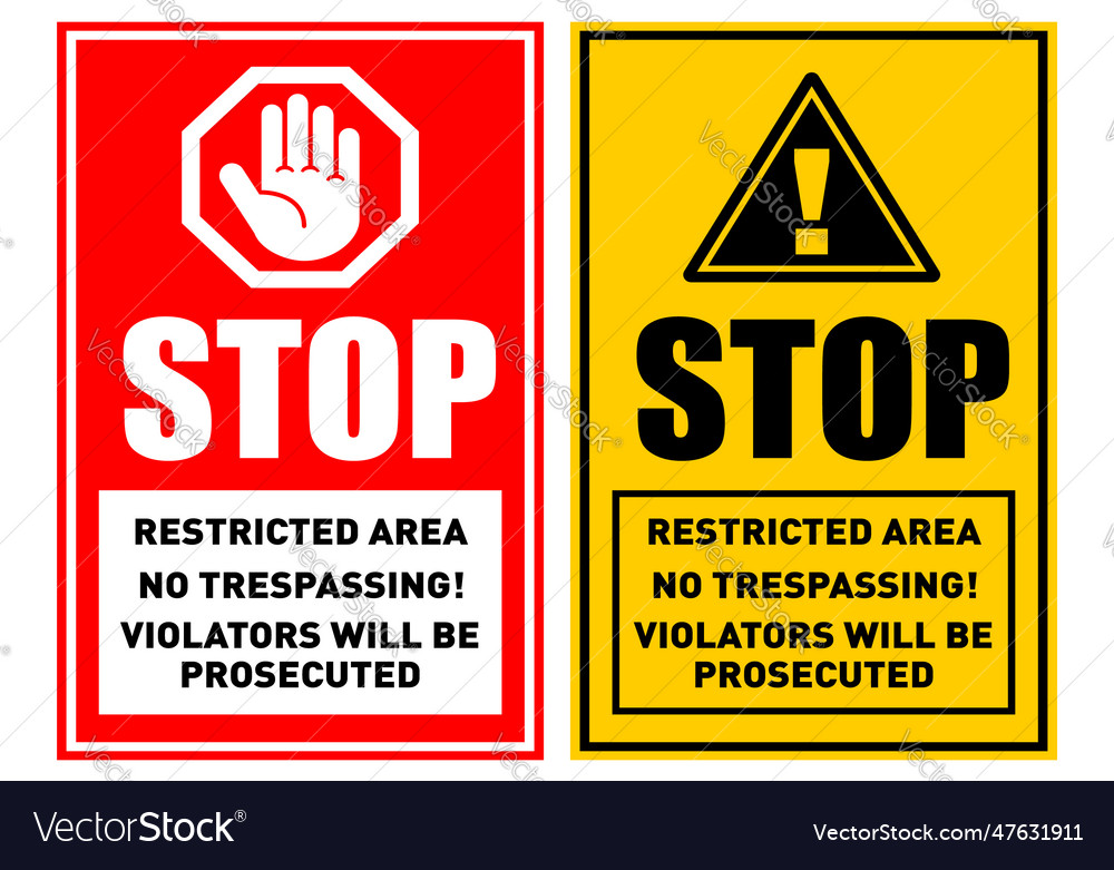 Private property prohibition sign Royalty Free Vector Image Private property prohibition sign Royalty Free Vector Image