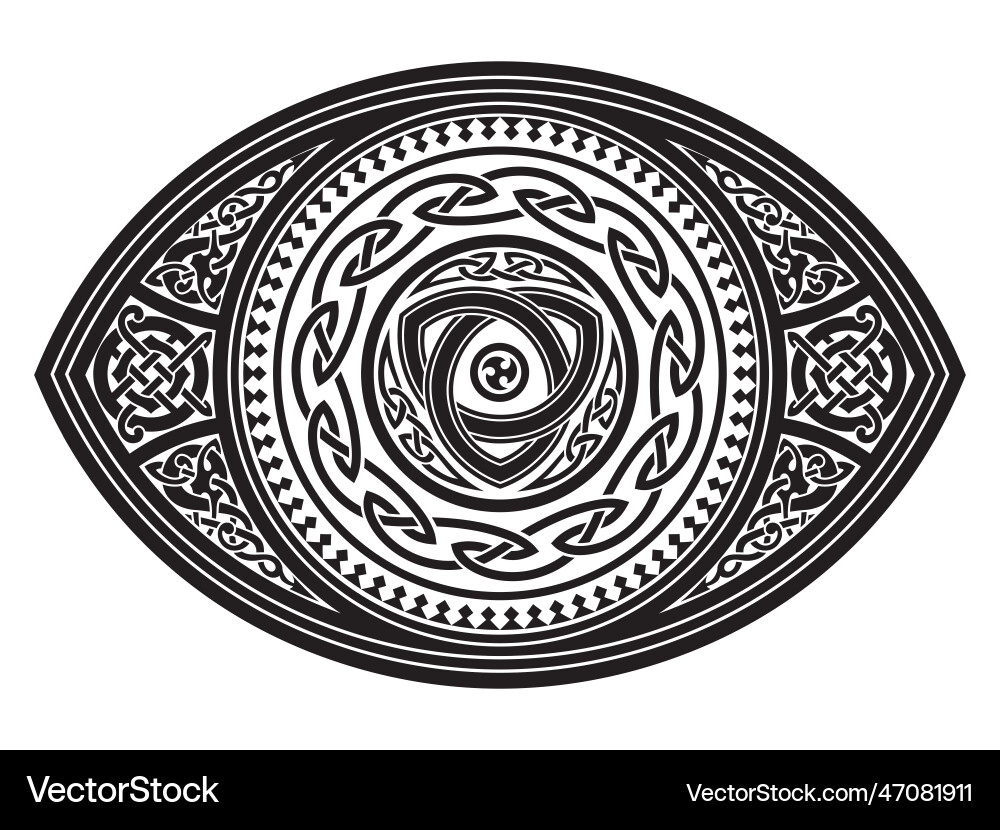 Scandinavian viking design round celtic design Vector Image