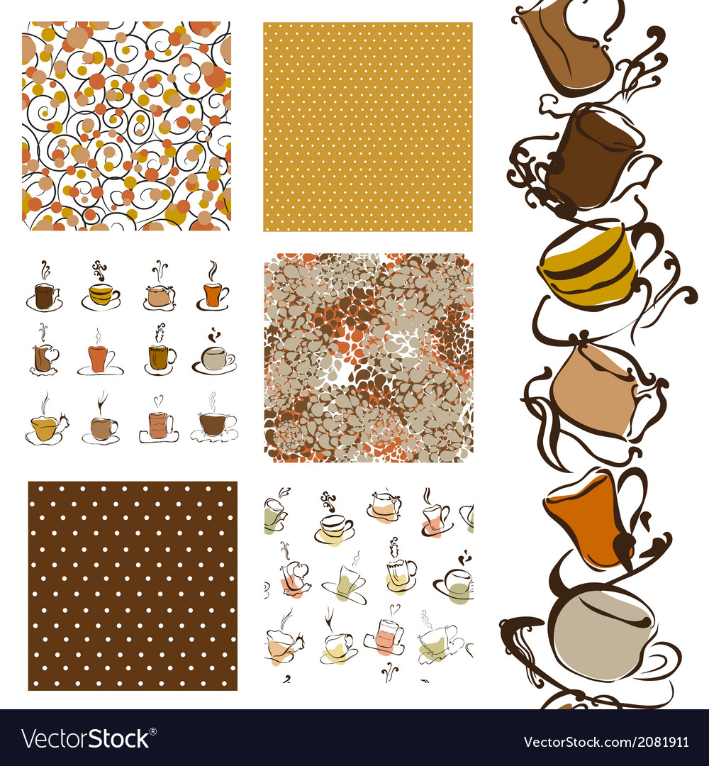 Seamless patterns set Royalty Free Vector Image