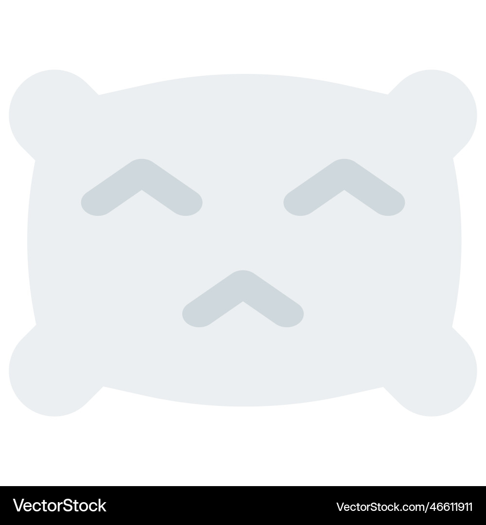 Soft pillow for enhancing physical comfort Vector Image